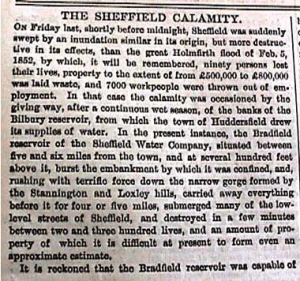 The Great Sheffield Flood of 1864 | The Geological Society Blog